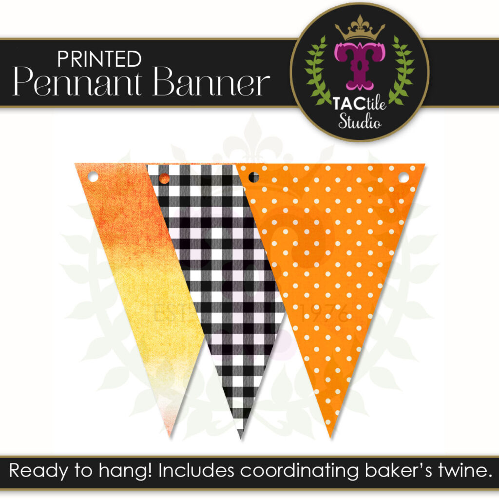 Candy Corn Halloween Pennant Banner – TACtile Studio, Inc.